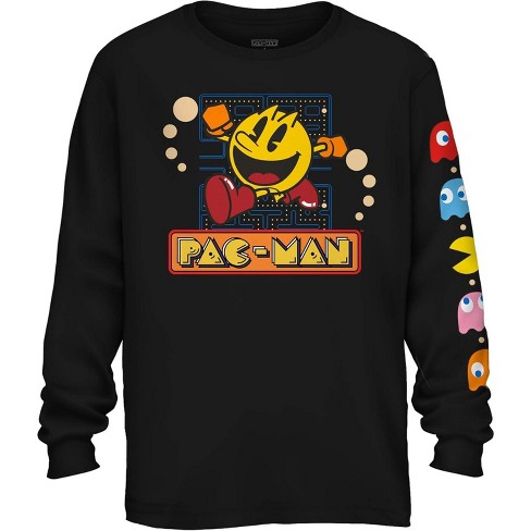 Official Pacman Video Game Shirt - Namco Atari Pac-man Official Long ...
