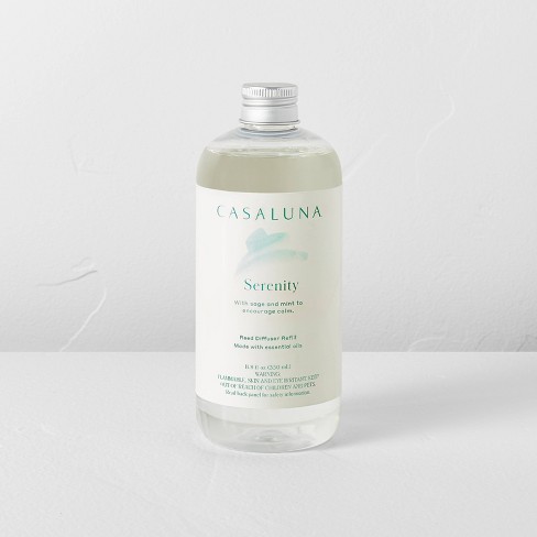 350ml Serenity Reed Diffuser Refills Clear - Casaluna™: Essential Oils, Spa Ambiance, Sage ...
