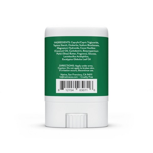 Native Eucalyptus & Mint Mini Deodorant - 0.35oz - Trial Size : Target