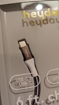 Usb-c To Usb-c Braided Cable - Heyday™ : Target