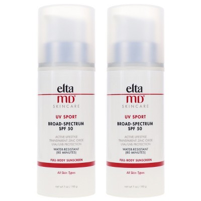 Elta Md Uv Sport Spf 50 Broad Spectrum Water Resistant Sunscreen 3 Oz ...