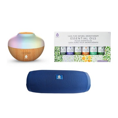 Pursonic Ultrasonic Diffuser, 360° Speaker, & Essential Oils Set : Target