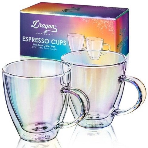 Dragon Glassware 6 Oz Espresso Cups Set Of 2 : Target