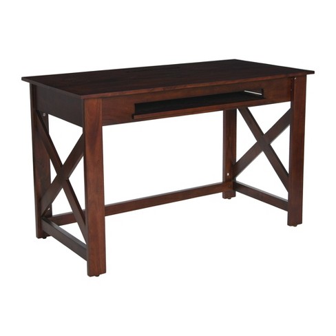 Storied Home Rainier Rustic Farmhouse Solid Wood Desk : Target