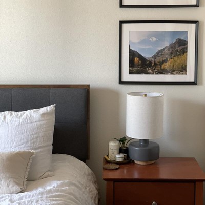 Ceramic Table Lamp With Wood Base - Threshold™ : Target