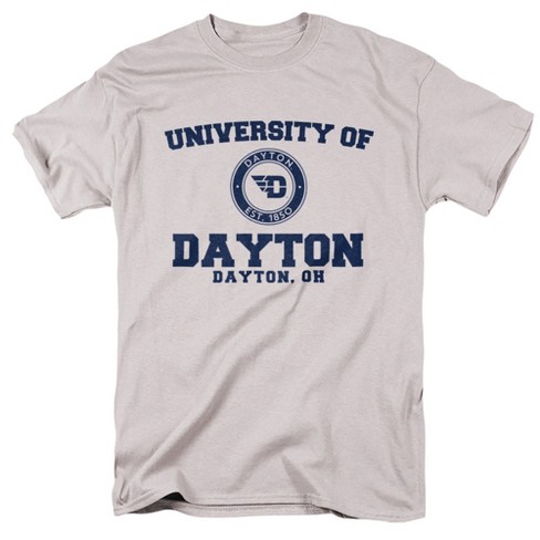 University Of Dayton Official Circle Logo Adult T-shirt, Silver, Large ...