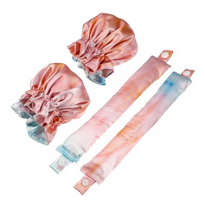 Unique Bargains Heatless Hair Curler Curling Rod Pink 2 Set : Target