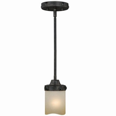 Vaxcel Halifax 1 - Light Pendant In Aged Walnut : Target