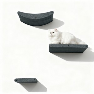 Cat Wall Shelves Set for Climbing, Playing and Resting, Durable PET ...