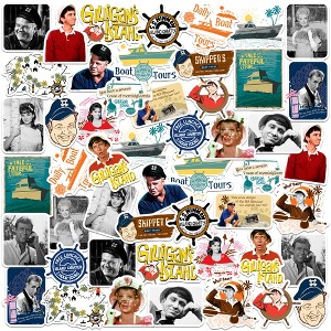 Gilligans Island - Gilligan 50Ct Vinyl Large Deluxe Stickers Variety ...