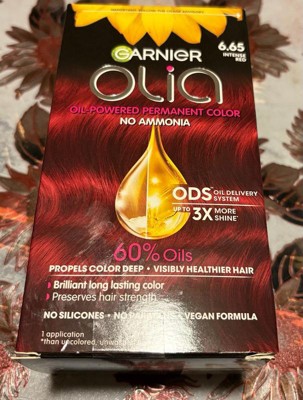 Garnier Olia Oil Powered Permanent Hair Color - Intense Red 6.65 - 1 Fl ...