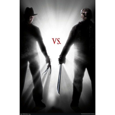Trends International Freddy vs. Jason - Light Magnetic Framed Wall ...