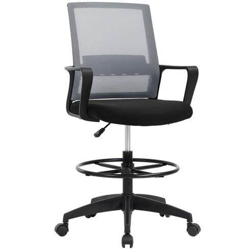 Fdw Drafting Chair Tall Office Chair Adjustable Height With Lumbar ...