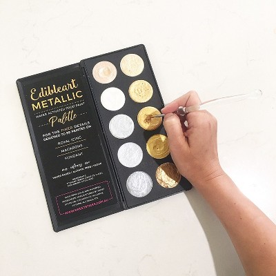 Sweet Sticks Edible Art Metallic Food Paint Palette, With 1 Fine Line ...