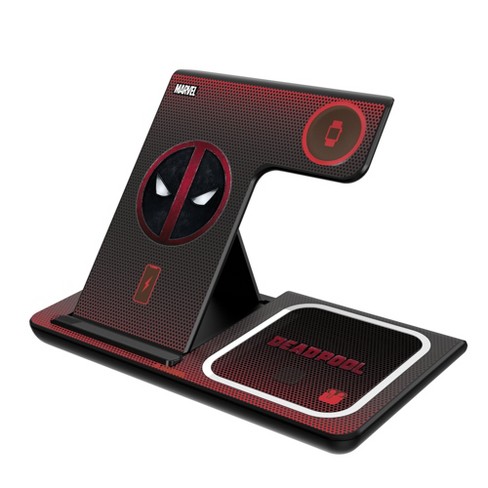 Keyscaper Marvel Deadpool Grid 15-watt 3 In 1 Charging Station : Target