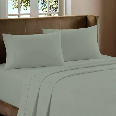King 1200 Thread Count Cotton Rich Sateen Sheet Set White - Color Sense ...