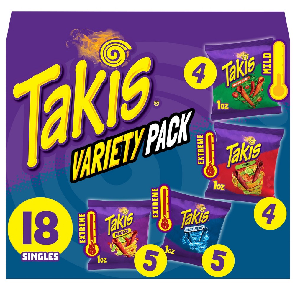 UPC 757528050924 - Takis Assorted Flavored Mixed Rolled Tortilla Chips ...