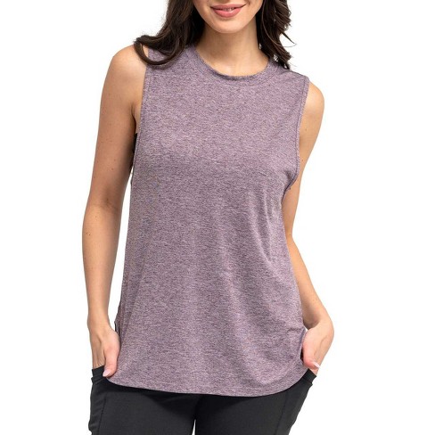 Fitkicks Women's Live Well Active Lifestyle Tank Top Purple, Small : Target