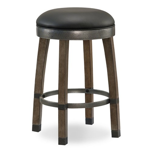 Leick Furniture Favorite Finds 26" Wood Counter Stool In Graystone (set ...