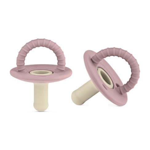 Lulubabe Halo Teething Pacifier - Two Tone Paci With Teething Handle ...