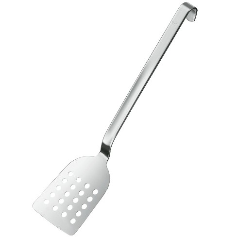 Rosle Stainless Steel Perforated Turner With Hook Handle, 13-inch : Target