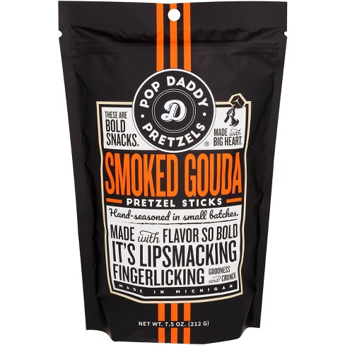 Pop Daddy Pretzels Smoked Gouda Pretzel Sticks - Case Of 12 - 7.5 Oz ...