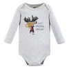 Hudson Baby Unisex Baby Cotton Long-sleeve Bodysuits, Moosing Around ...