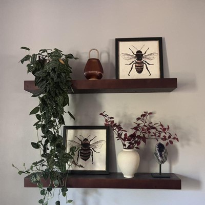 36" Floating Wood Shelf Natural - Threshold™ : Target