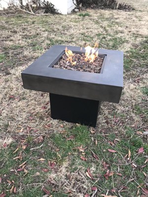 34" Square Liquid Propane Fire Pit - Gray - Threshold™ : Target