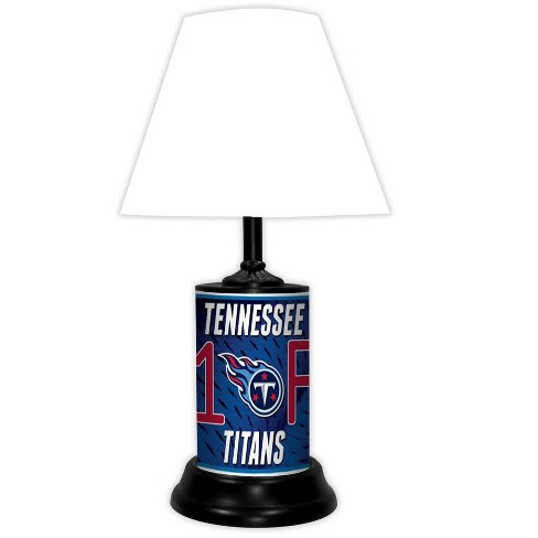 Nfl 18-inch Desk/table Lamp With Shade, #1 Fan With Team Logo ...