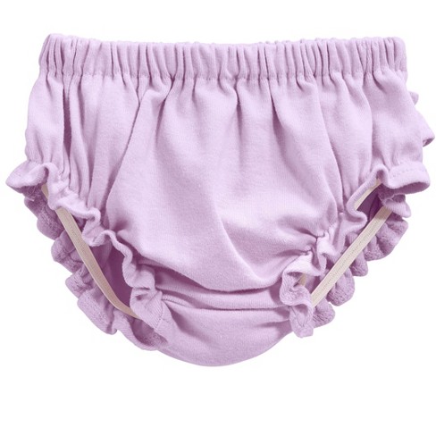 City Threads Usa-made Girls Soft Cotton Ruffle Diaper Cover | Lavender ...