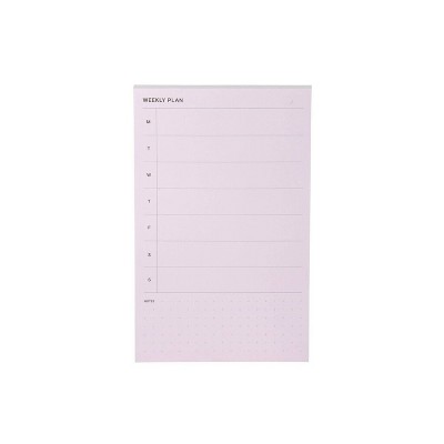 Undated Post-it Weekly Planner Notepad – Light Blush – BrickSeek