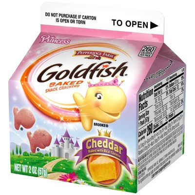 Pepperidge Farm Goldfish Princess Cheddar Crackers - Grab And Go Carton ...
