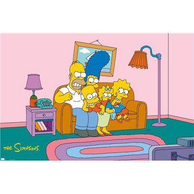 Trends International The Simpsons - Couch Framed Wall Poster Prints ...
