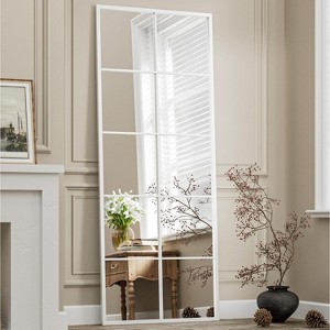 Beautyolove Full Length Mirror, 65"x24" Window Pane Mirror for Wall ...