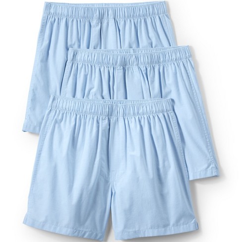Lands' End Men's Essential Boxer 3 Pack - 2x Large - Blue Jay : Target