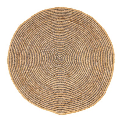 36" X 36" Stormy Jute Braid Round Shape Area Rug - Home Weavers : Target