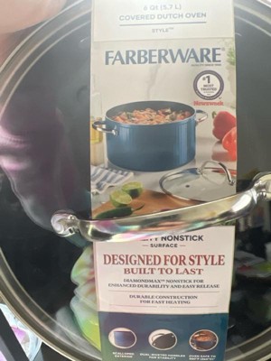 Farberware Style 10pc Nonstick Cookware Pots And Pans Set - Blue : Target