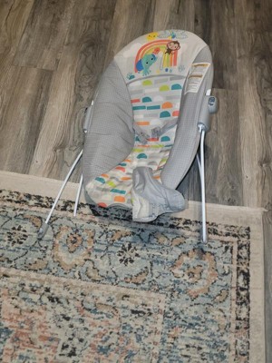 Bright Starts Playful Paradise Vibrating Baby Bouncer With Toys : Target