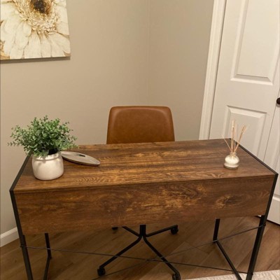 Costway Computer Desk Metal Frame Study Table Home Office Workstation W ...