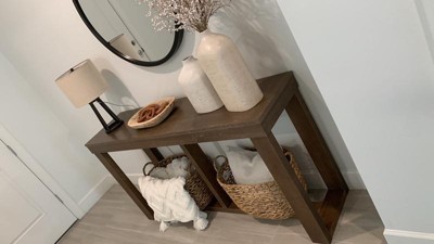 Cariton Sofa console Table Gray Signature Design By Ashley Plank effect Farmhouse Style Target