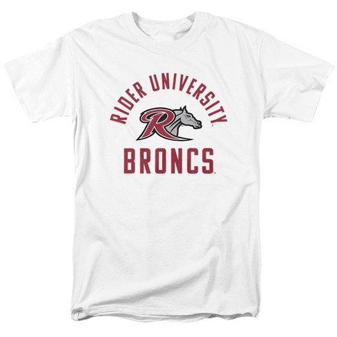 Rider University Official Broncs Logo Adult T-shirt, White, Medium : Target