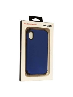 Verizon Rubberized Slim Case For Iphone Xr - Purple/black : Target