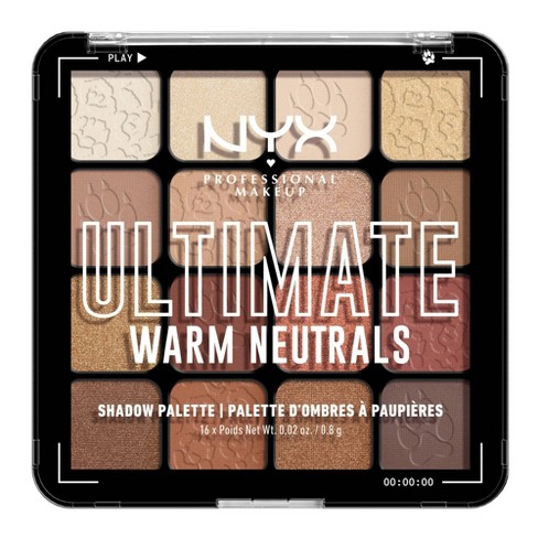 Nyx Professional Makeup Ultimate Eyeshadow Palette - Warm Neutrals - 0 ...