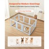 Transparent Dog Whelping Box Playpen for Large Dogs, 76x49x30in, Easy ...