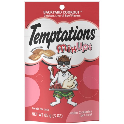 Temptations Mix Ups Backyard Cookout Cat Treats With Chicken Liver And ...