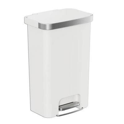 Itouchless 13.2gal Sensor Trash Can With Bag Retainer Ring White : Target