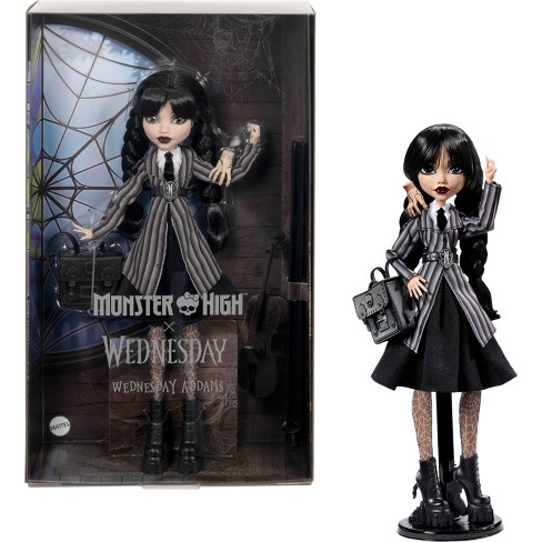 Monster High X Wednesday Collectible Wednesday Addams Doll With Thing ...