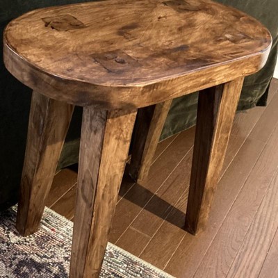 Woodland Tall Carved Wood Table Brown - Threshold™ : Target