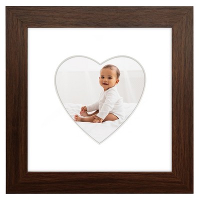 Americanflat 4x4 Picture Frame With Heart Mat Insert And Shatter ...